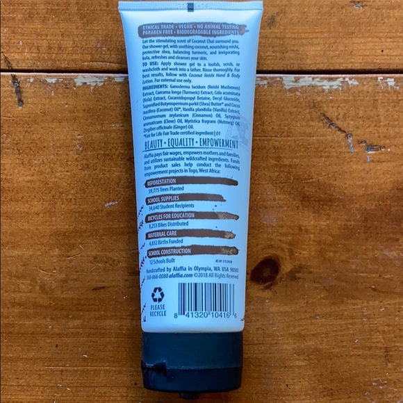 Alaffia | Skincare | Alaffia Coconut Chai Shower Gel 8 Oz Vegan Nwt ...